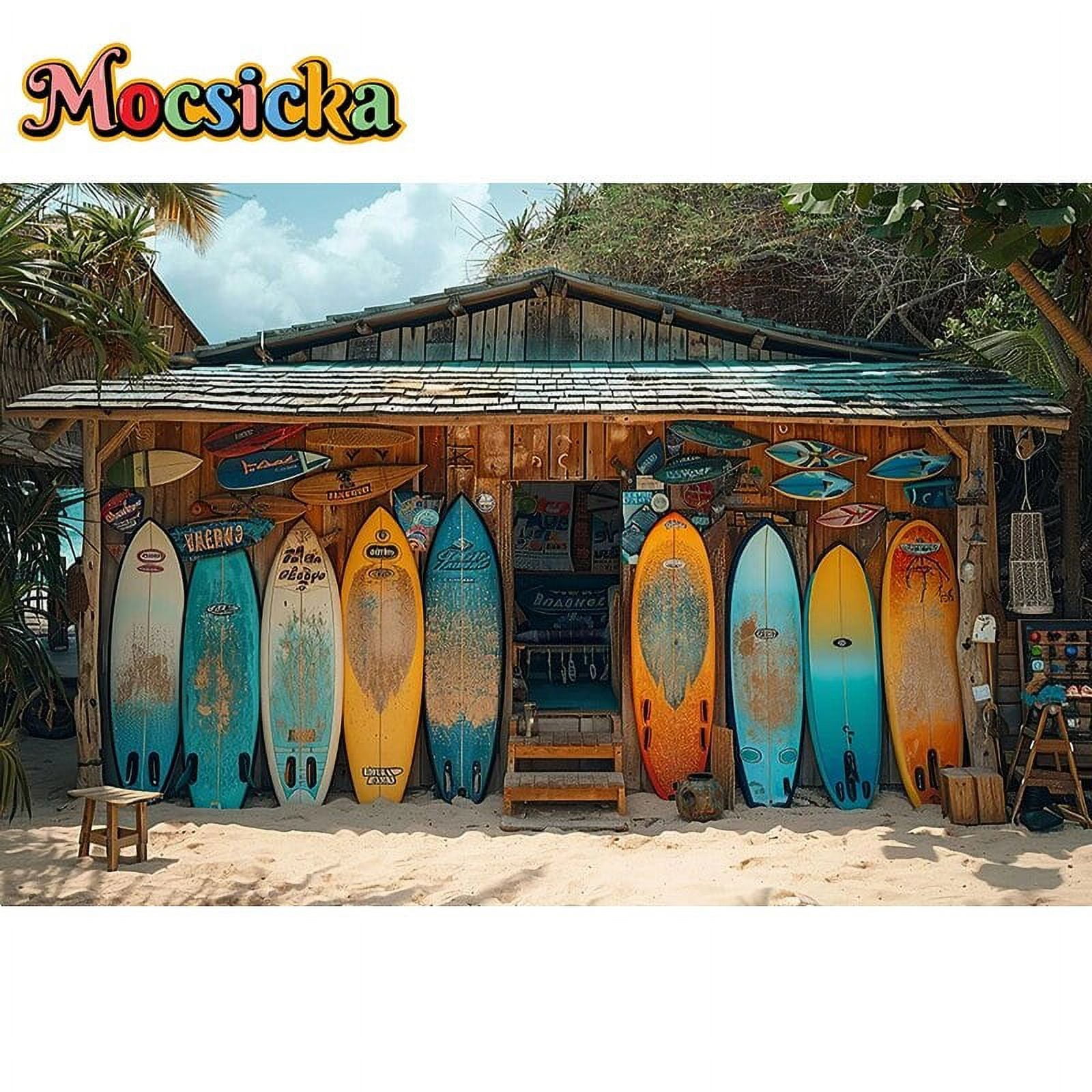 Photography Background Summer Shop Surfboard Decor Beach Party Cake ...