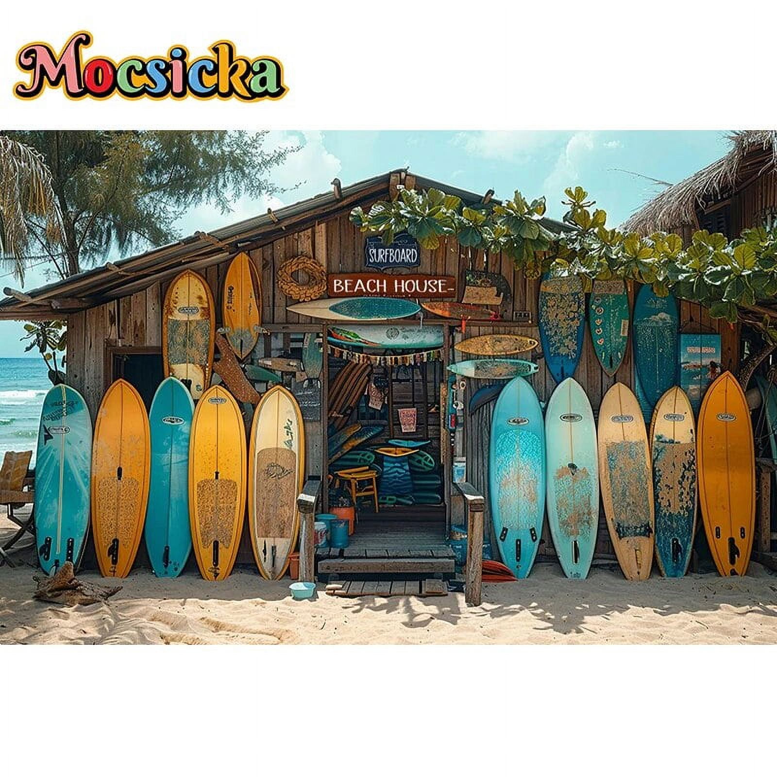 Photography Background Summer Shop Surfboard Decor Beach Party Cake ...