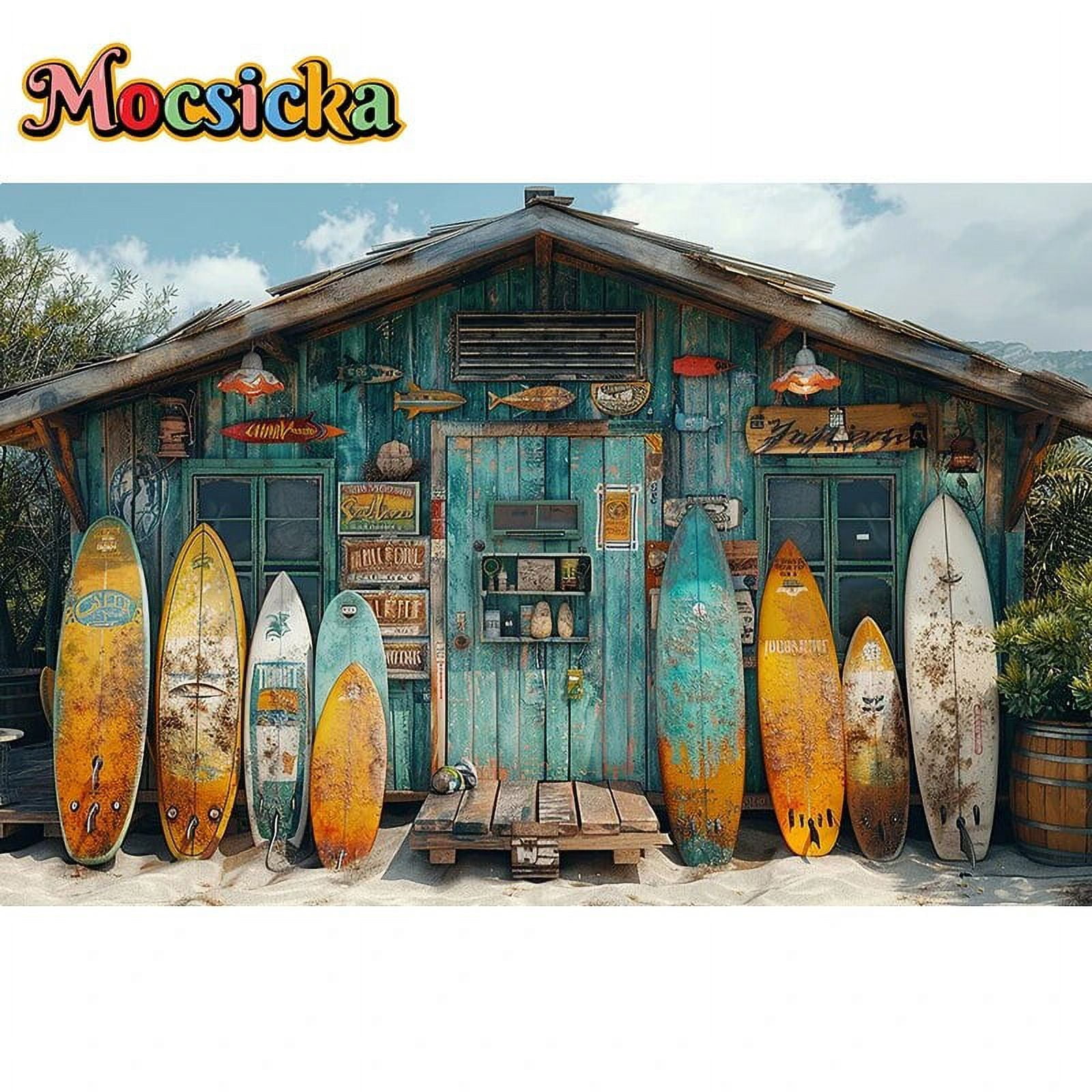 Photography Background Summer Shop Surfboard Decor Beach Party Cake ...