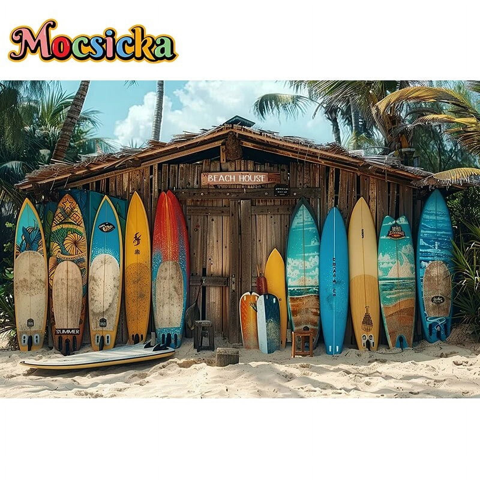Photography Background Summer Shop Surfboard Decor Beach Party Cake ...