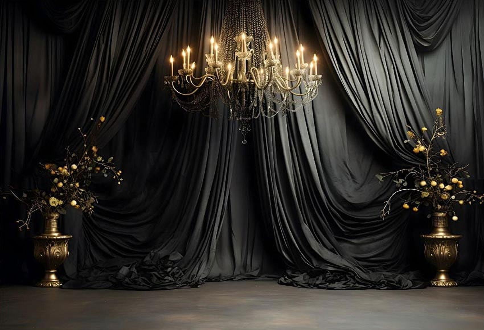 Photography Background Vintage Black Luxury Room Adult Birthday Wedding ...