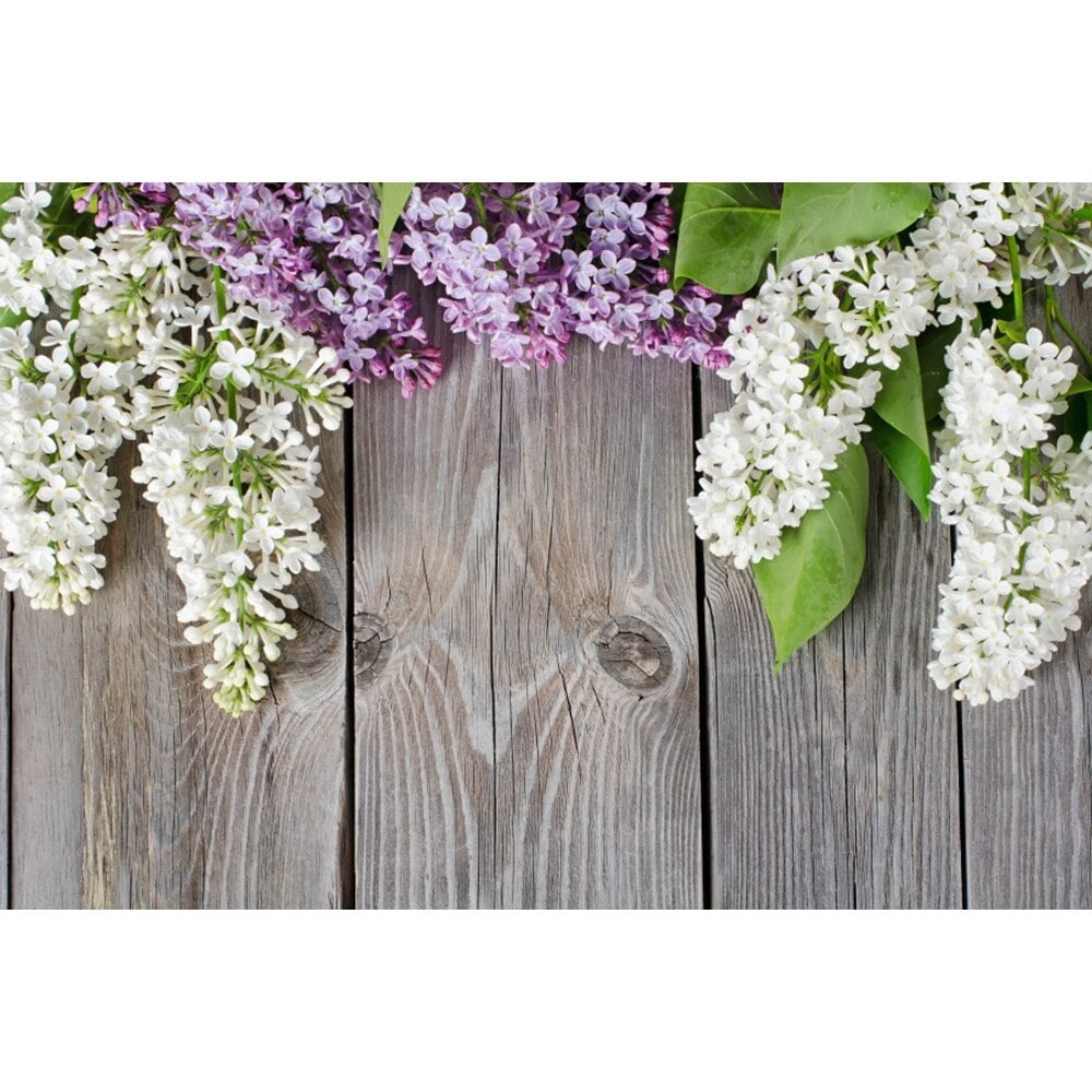 Photography For Backgrounds Wooden Board Planks Flowers Photo Backdrop ...