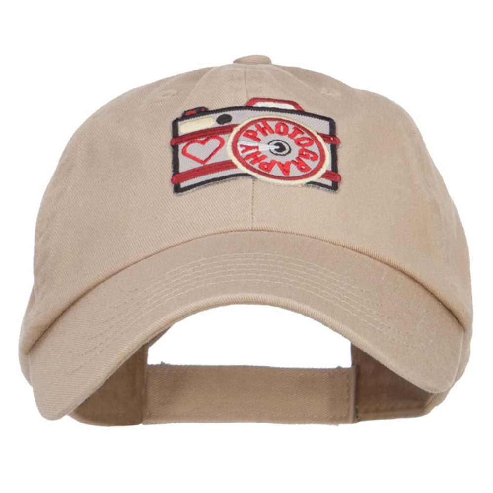 Photography Fun Patched Pet Spun Cap - Khaki OSFM - Walmart Business ...