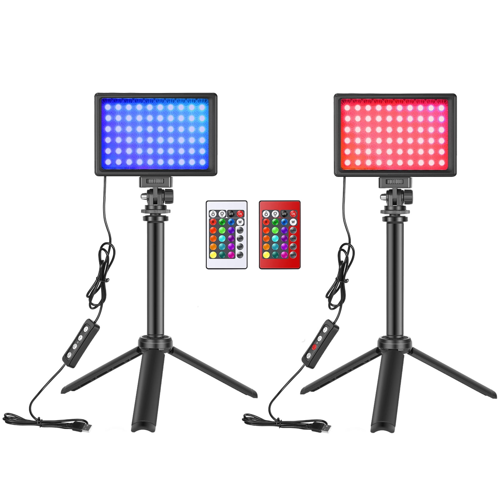 Photography Lamp,2 Fill Led Head Remote Video Powered With Head ...