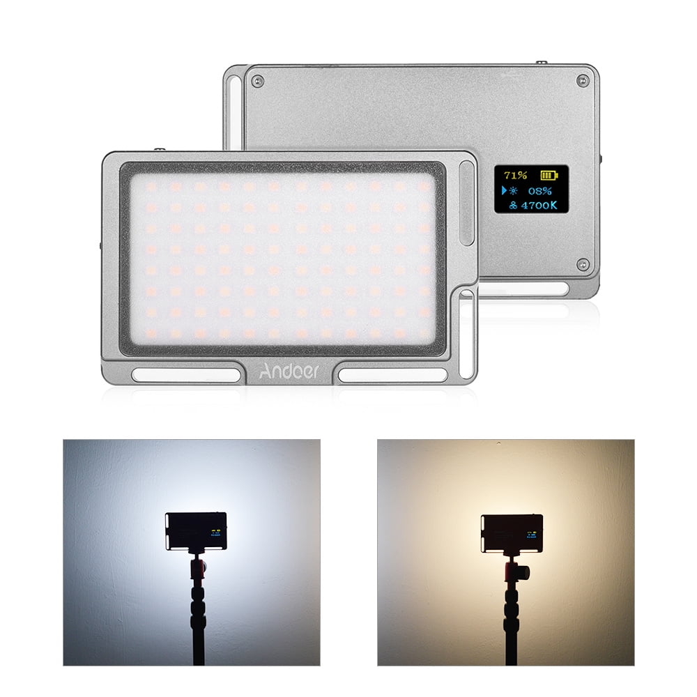 Photography Lamp,Built-in 2800mah Battery Panel Camera Fill Portable Battery With Oled Leds Dslr ...