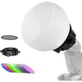 Photography Lighting Flash Diffuser Set, LENSGO Professional Flash Kit ...