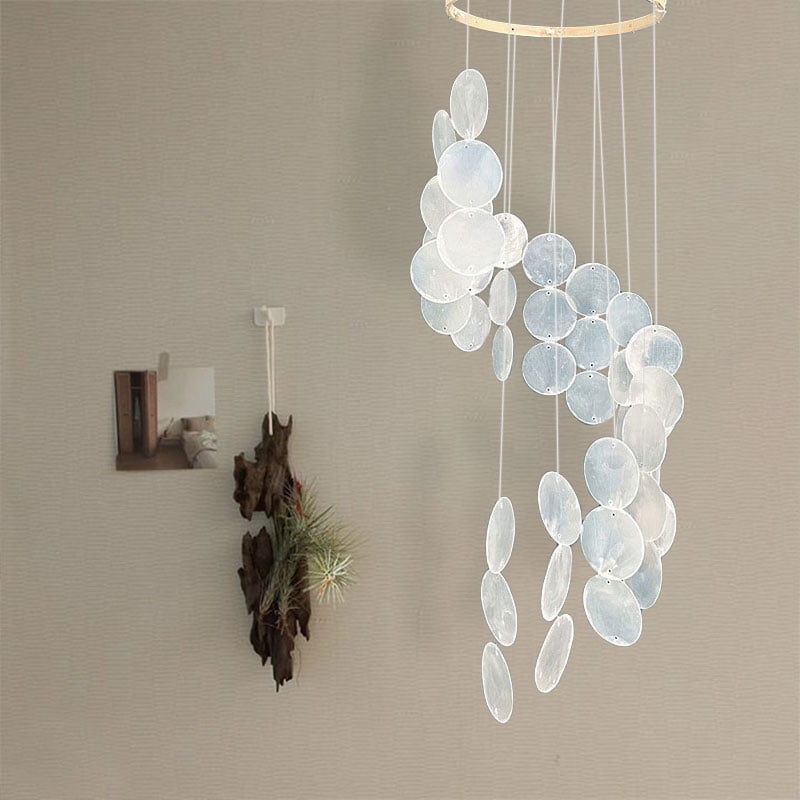 Photography Prop Dream Catching Net Wind Chime Hanging Natural Shell ...