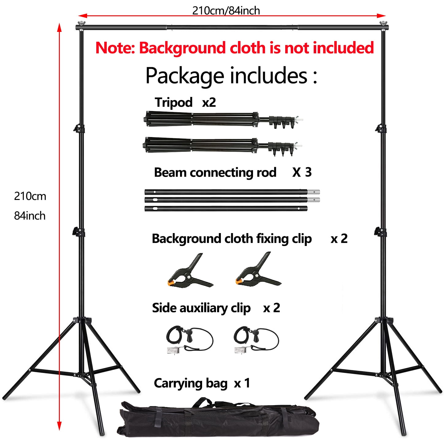 Photography Studio Backdrop Stand Photo Video Studio Background Stand ...
