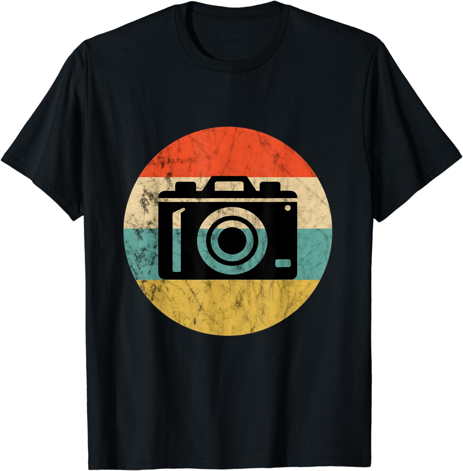 Photography Vintage Retro Sunset Camera Lens Photographer T-Shirt ...