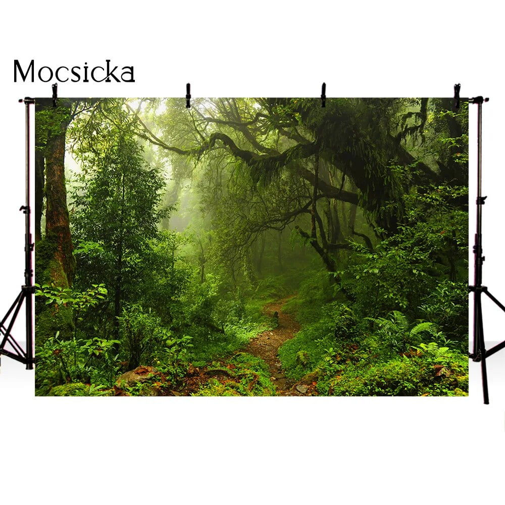 Photography backdrop forest jungle background for photo studio party ...