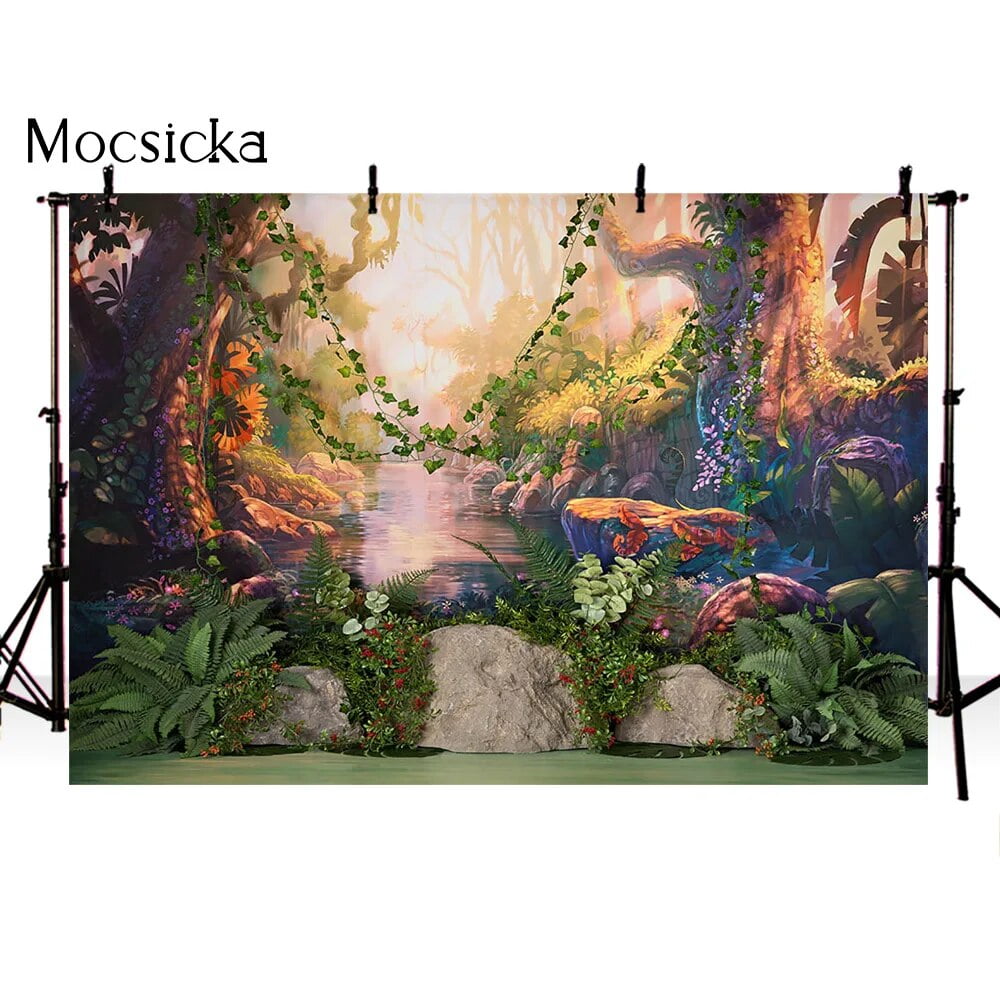 Photography backdrop forest jungle background for photo studio party ...