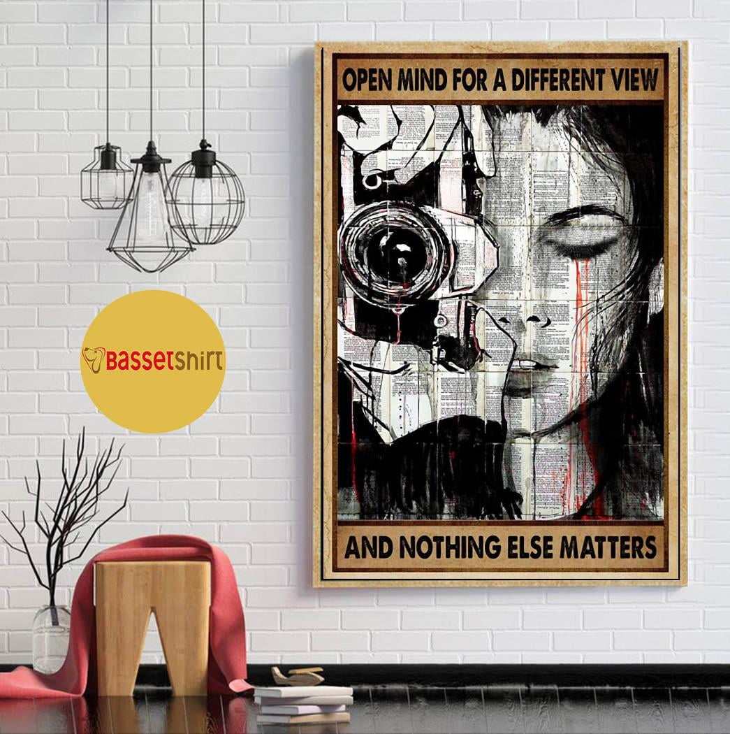 Photography girl open mind for a different view and nothing else ...