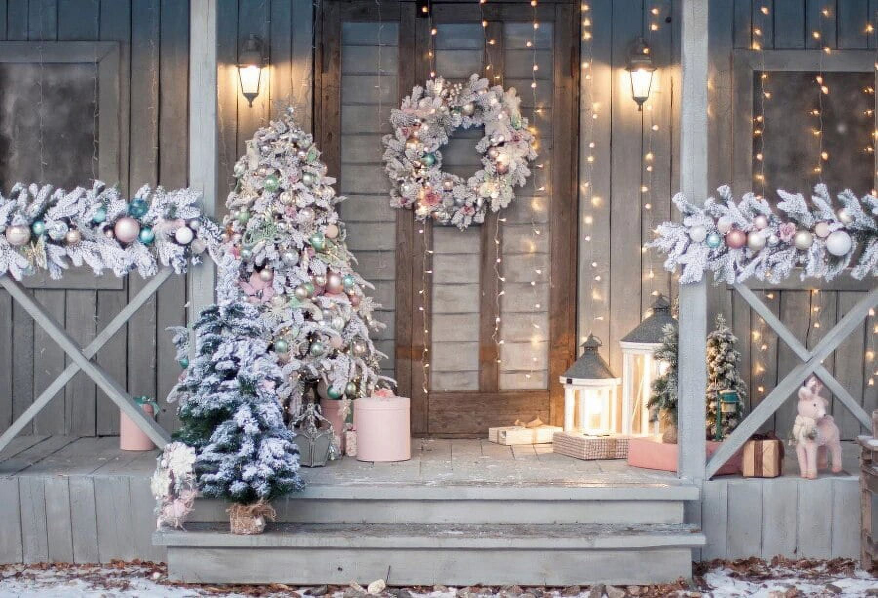 Photophone Christmas Backdrops For Photography Tree Lights Fireplace ...