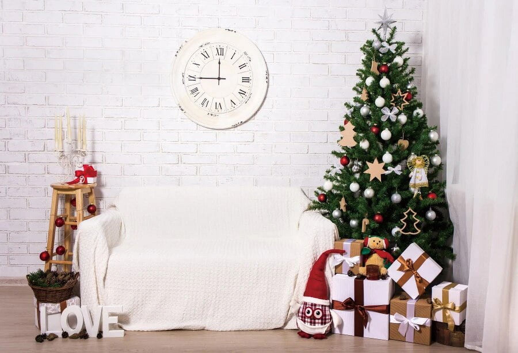 Photophone Christmas Backdrops For Photography Tree Lights Fireplace ...