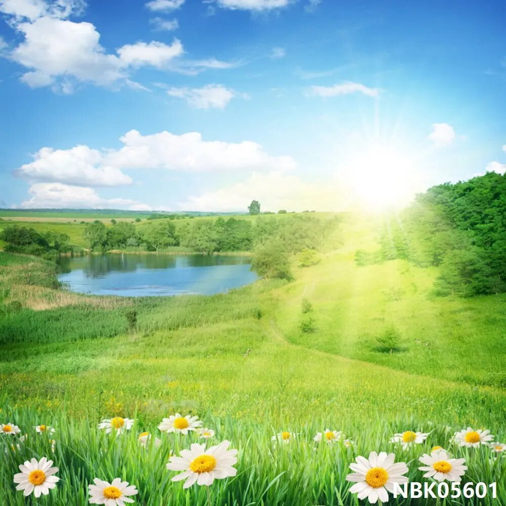 Photophone Spring Photography Backgrounds Blooming Grassland Baby ...