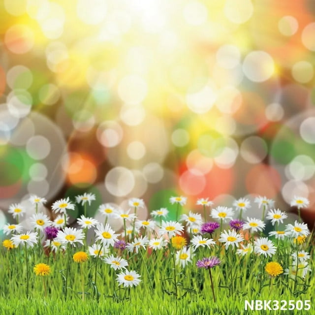 Photophone Spring Photography Backgrounds Blooming Grassland Baby ...