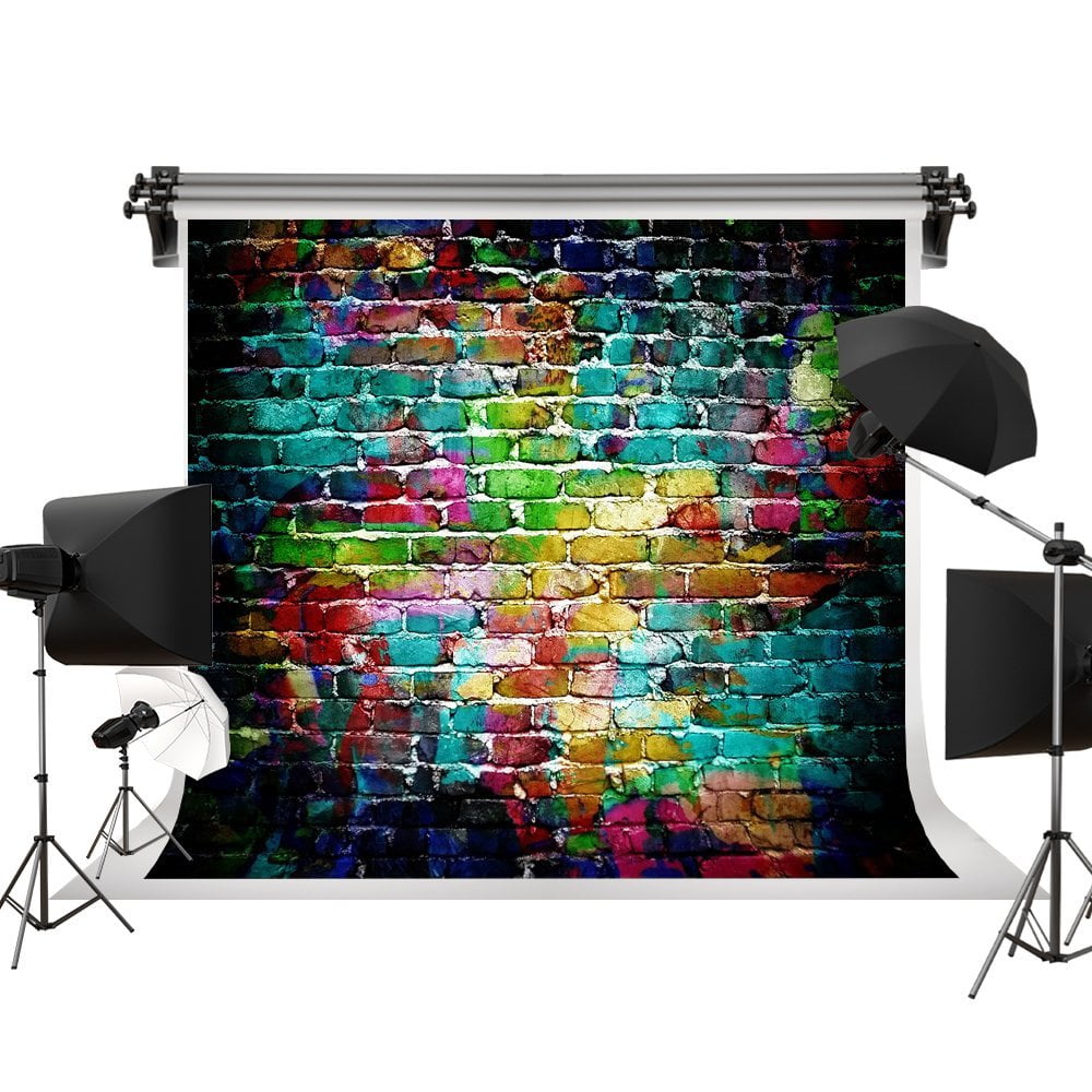 Photopraphy Brick Backdrop Colorful Brick Backgrounds for Children ...