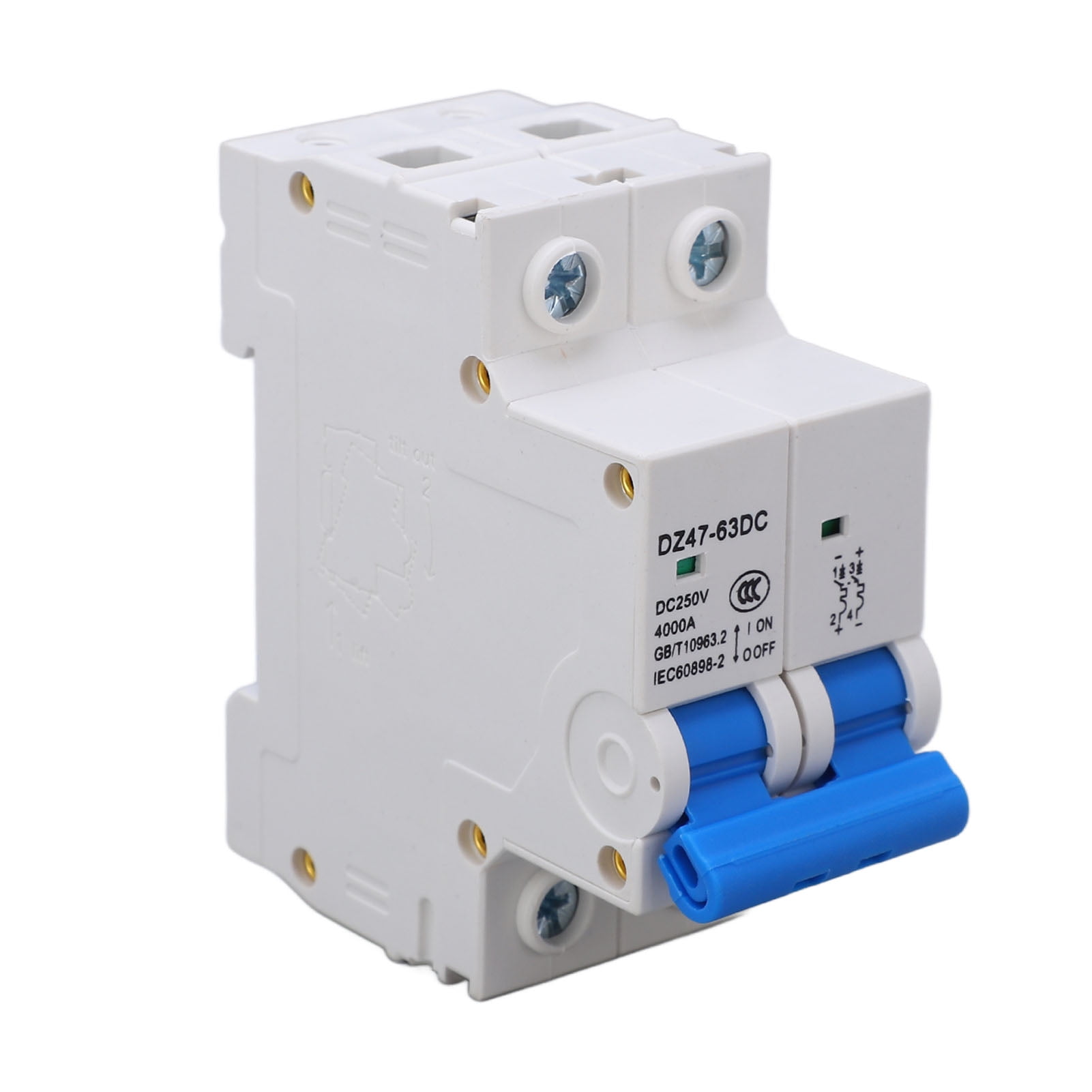 Photovoltaic DC Circuit Breaker 2P 4KA, 32A with Segmentation ...