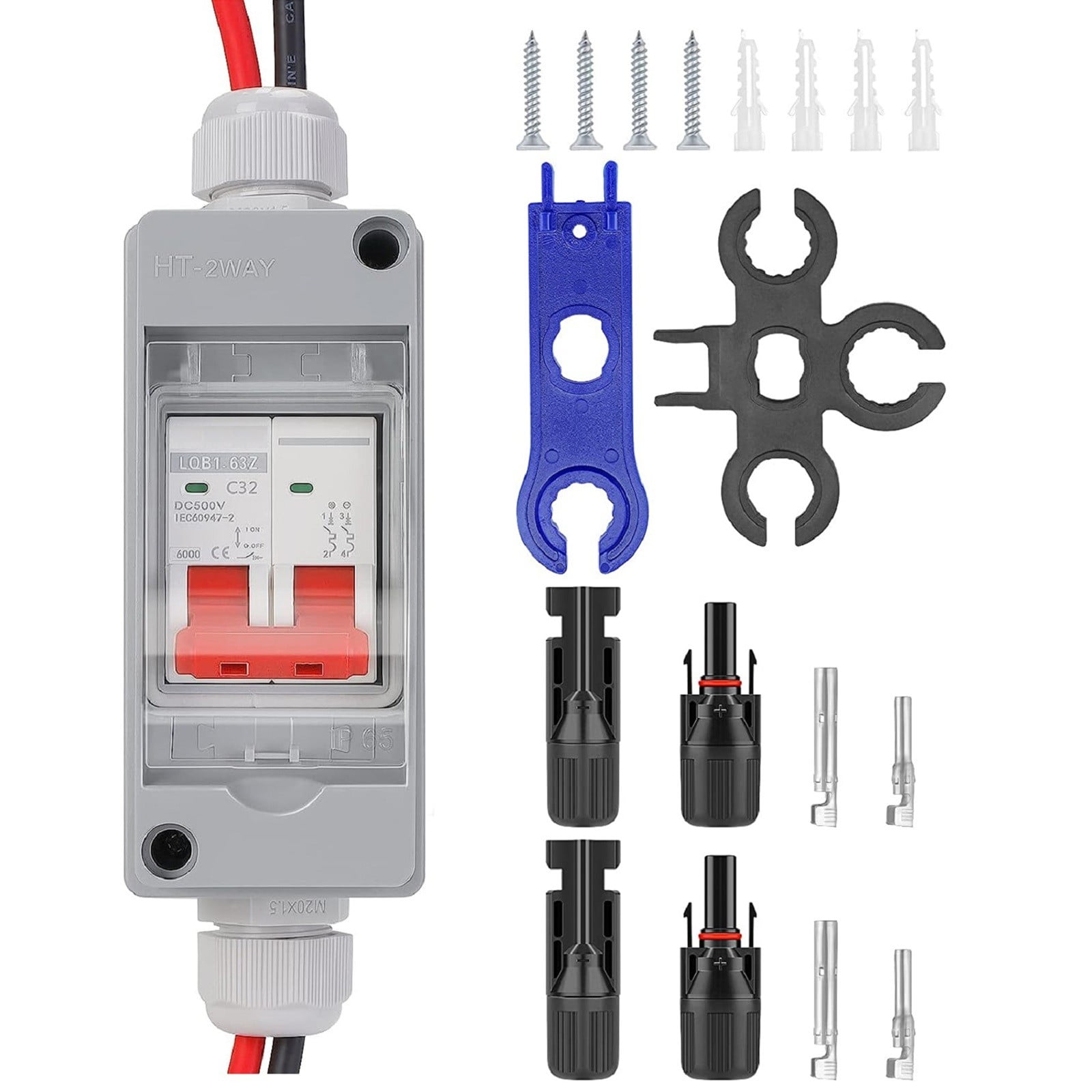 Photovoltaic Dc Isolator Switch Pv System 32A500V Ip65 Waterproof ...
