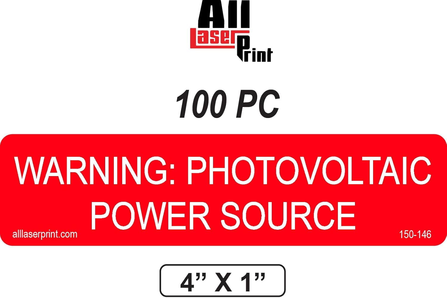 Photovoltaic Labels for PV Solar System_Warning: PHOTOVOLTAIC Power ...