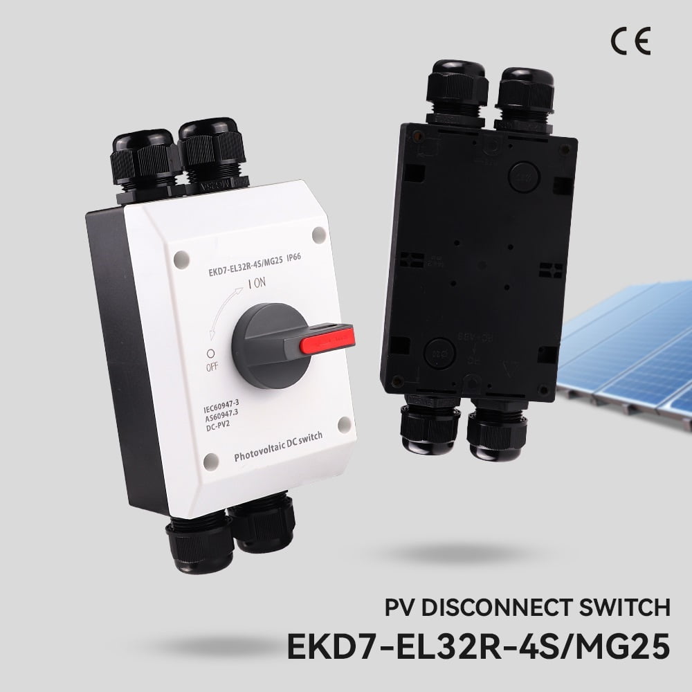 Photovoltaic Solar DC Isolation Switch Outdoor PV Solar Switch 4P 1000V ...