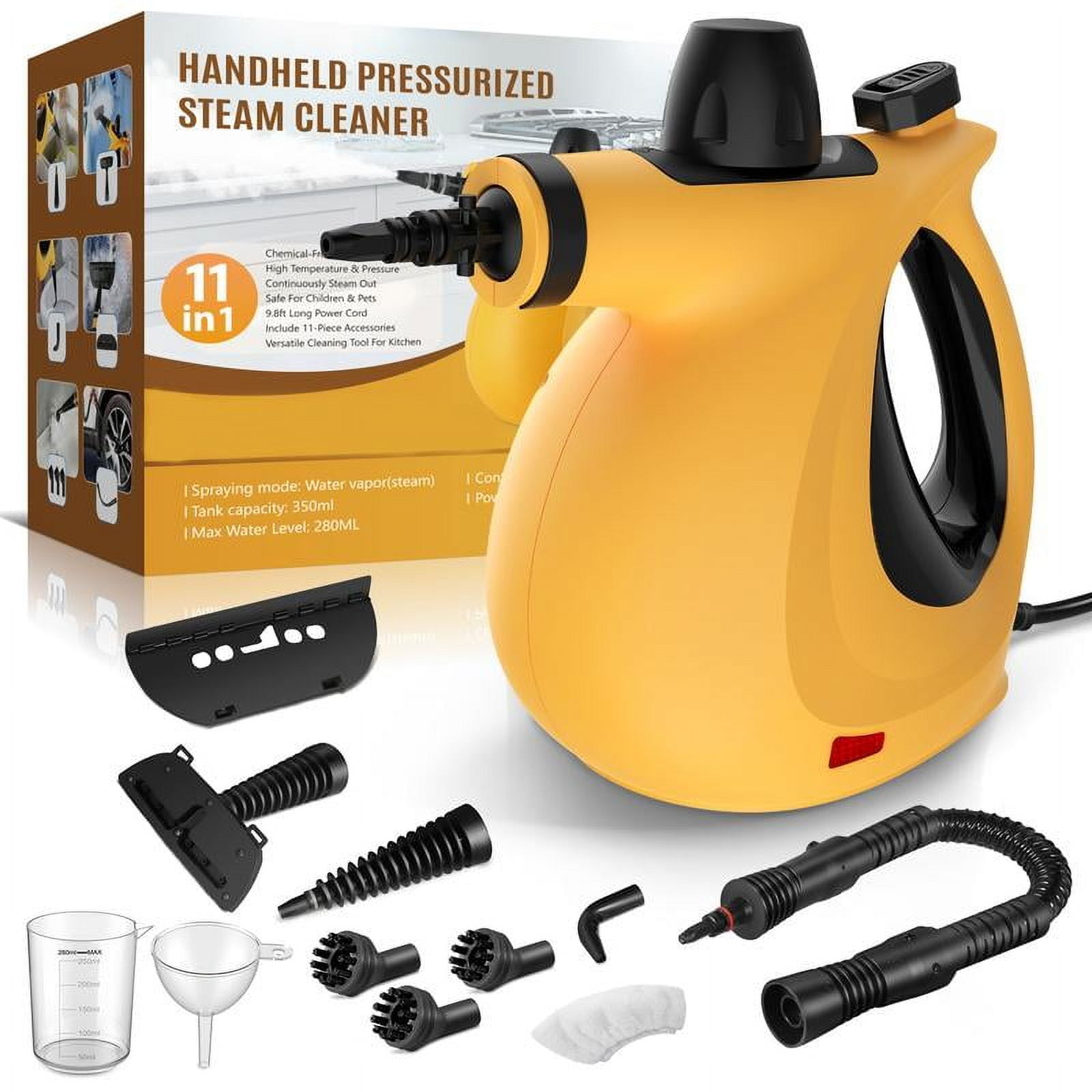 Phueut Handheld Steam Cleaner for Home, Multi-Surface Steamer with 12 ...