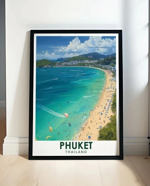 Phuket Print - Patong Beach Posters - Thailand Travel Posters NO FRAMED ...