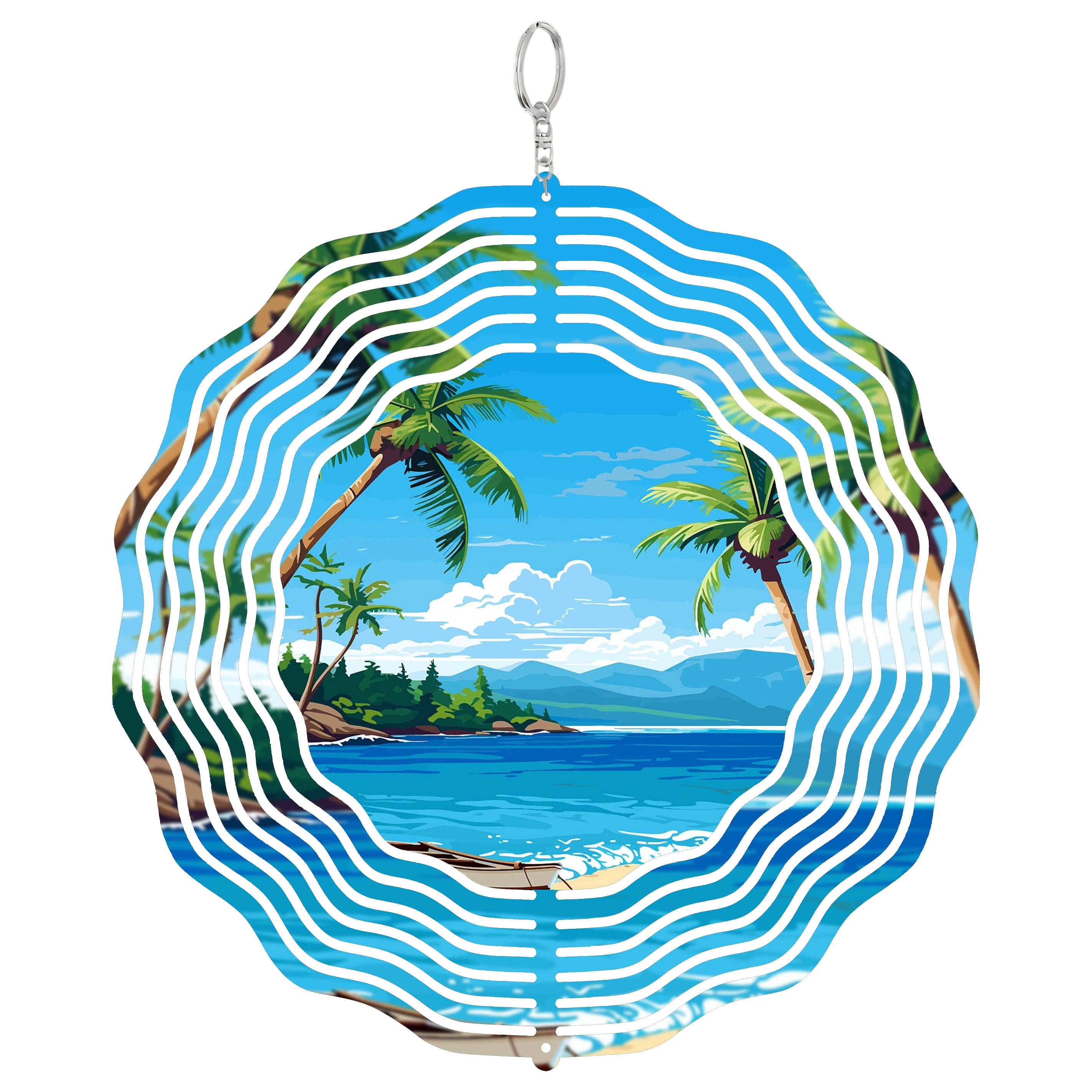 Phuket Thailand James Bond 3D Wind Spinner Kinetic Hanging Art Outdoor ...