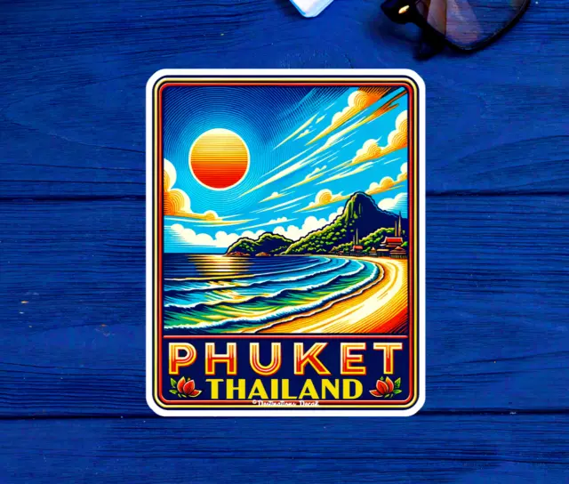 Phuket Thailand Sticker Decal Sticker Vacations Souvenir Gift Laptop ...