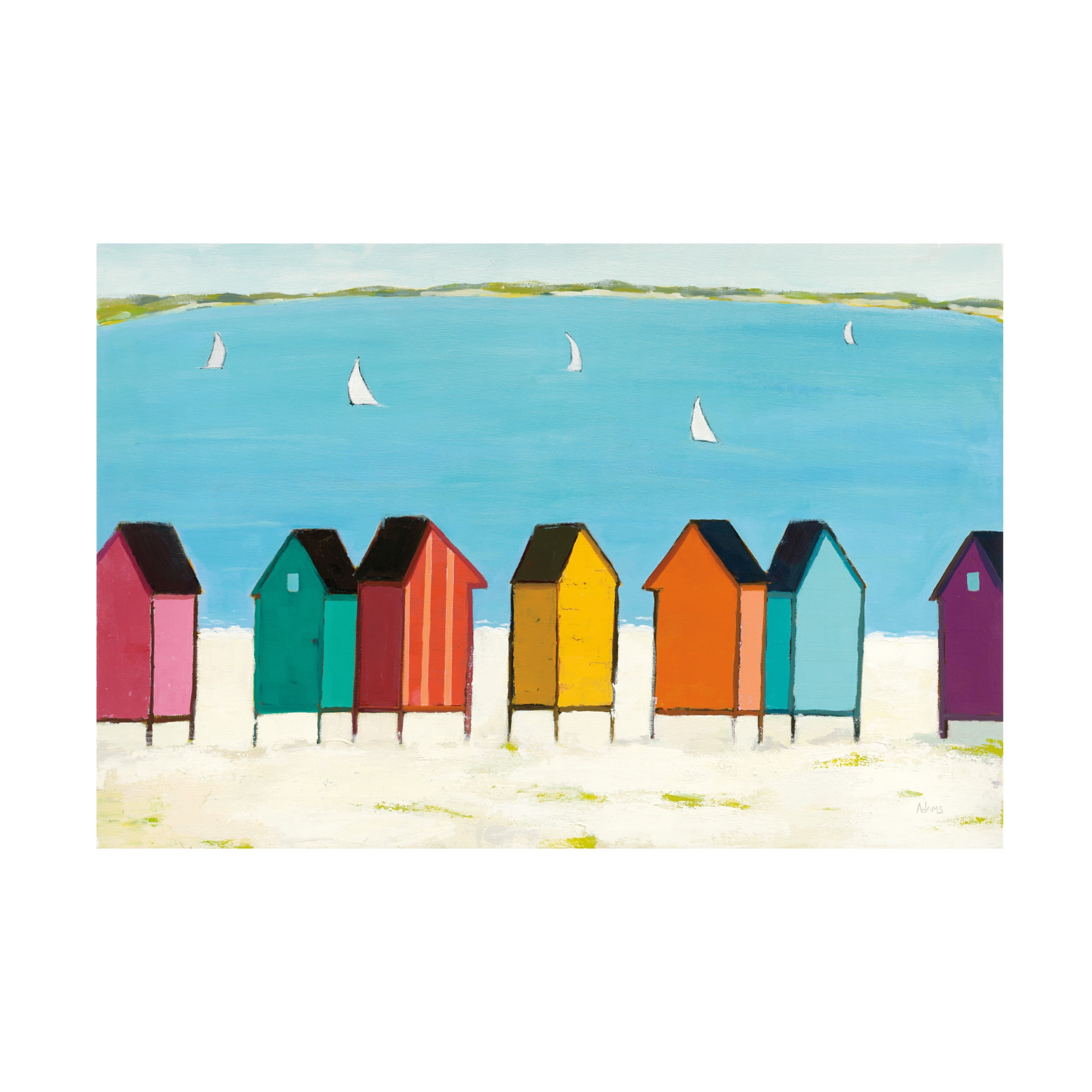 Phyllis Adams 'Cabanas I' Canvas Art - Walmart.com