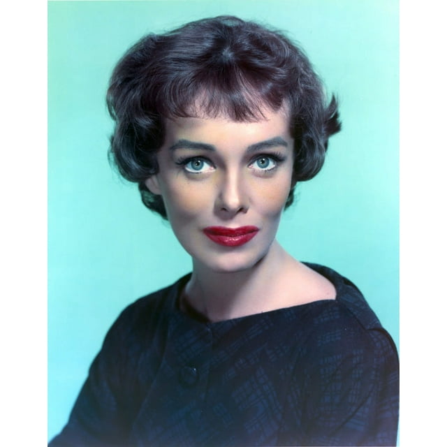 Phyllis Kirk wearing Black Sweater with Red Lips Portrait with ...