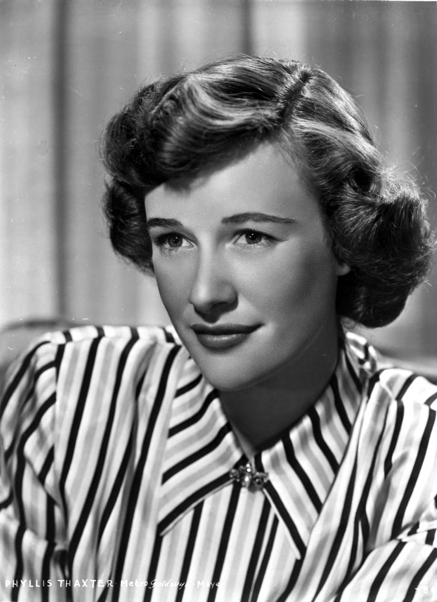 Phyllis Thaxter Looking Away in Close Up Portrait wearing Collar Dress ...