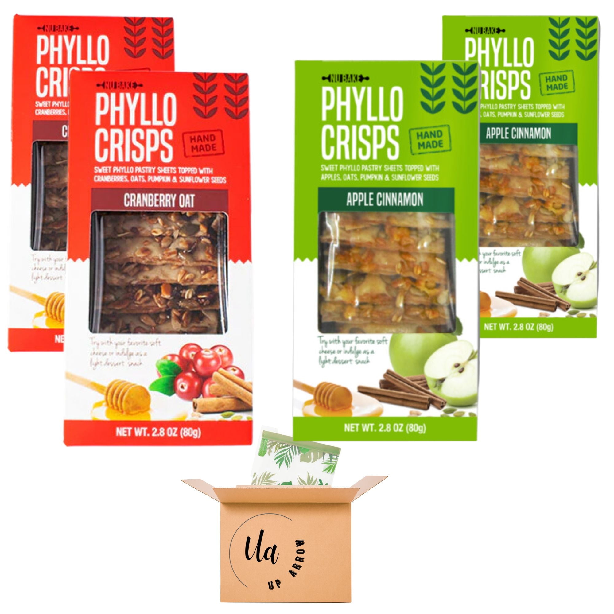 Phyllo Cranberry and Apple Cinnamon Crisps Pastry Dough Sheets Handmade ...