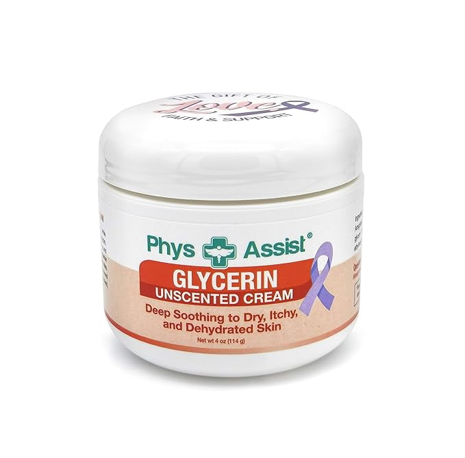 Physassist Oncology Glycerin Unscented Moisturizer Cream For Dry