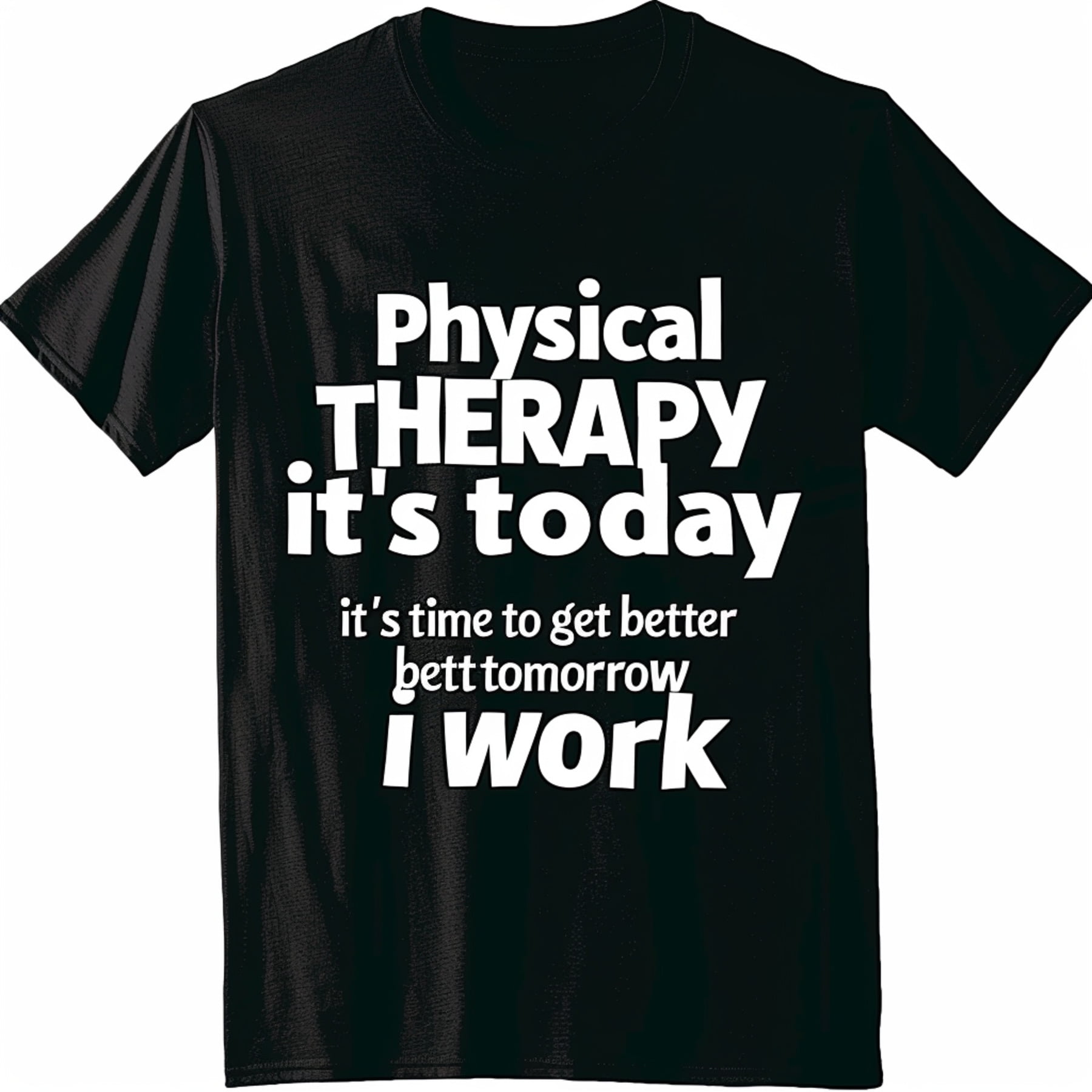 Physical Motivational T Shirt Get Better Today & Tomorrow Graphic ...