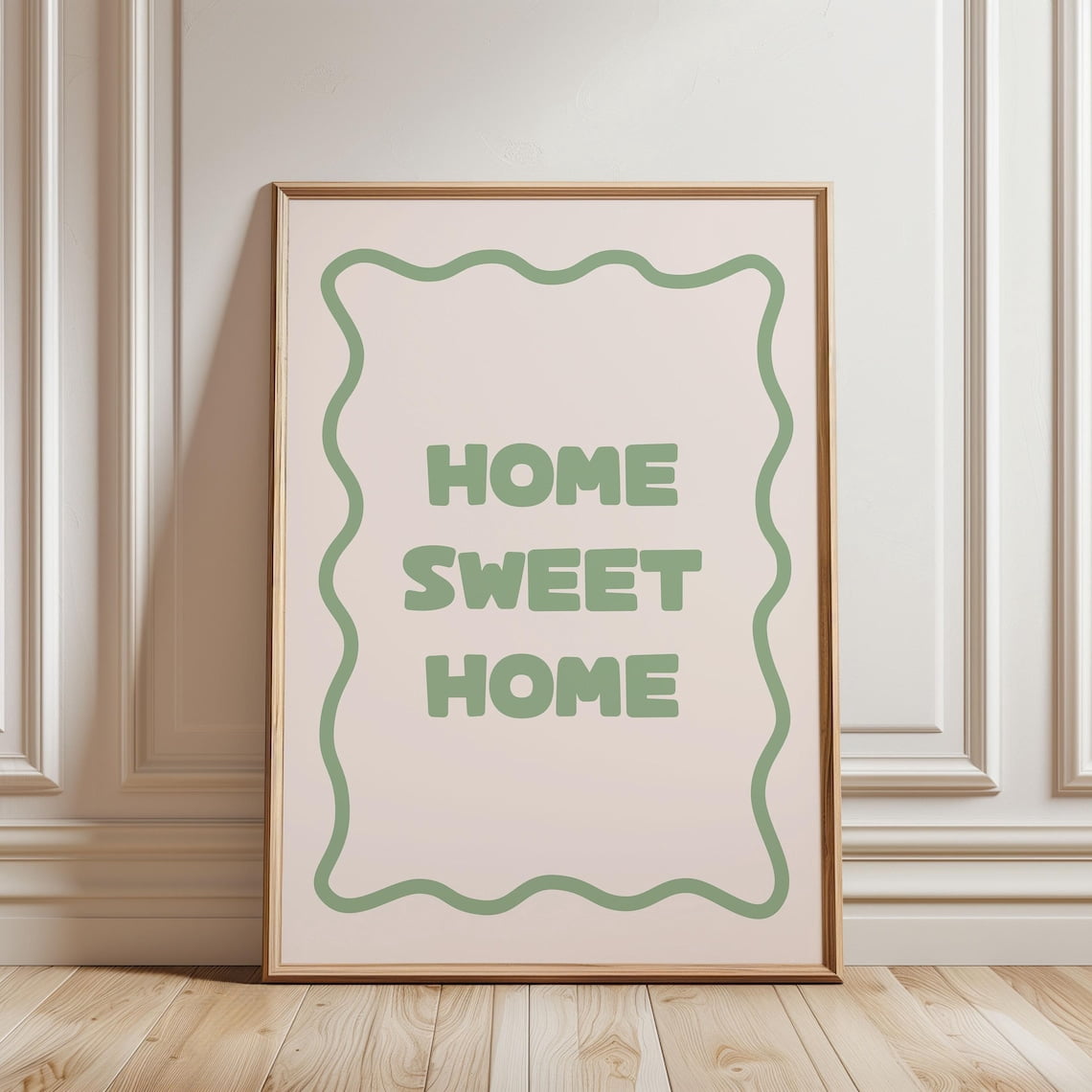 Physical Poster - Home Sweet Home Typography Saga Green Poster | Girly ...
