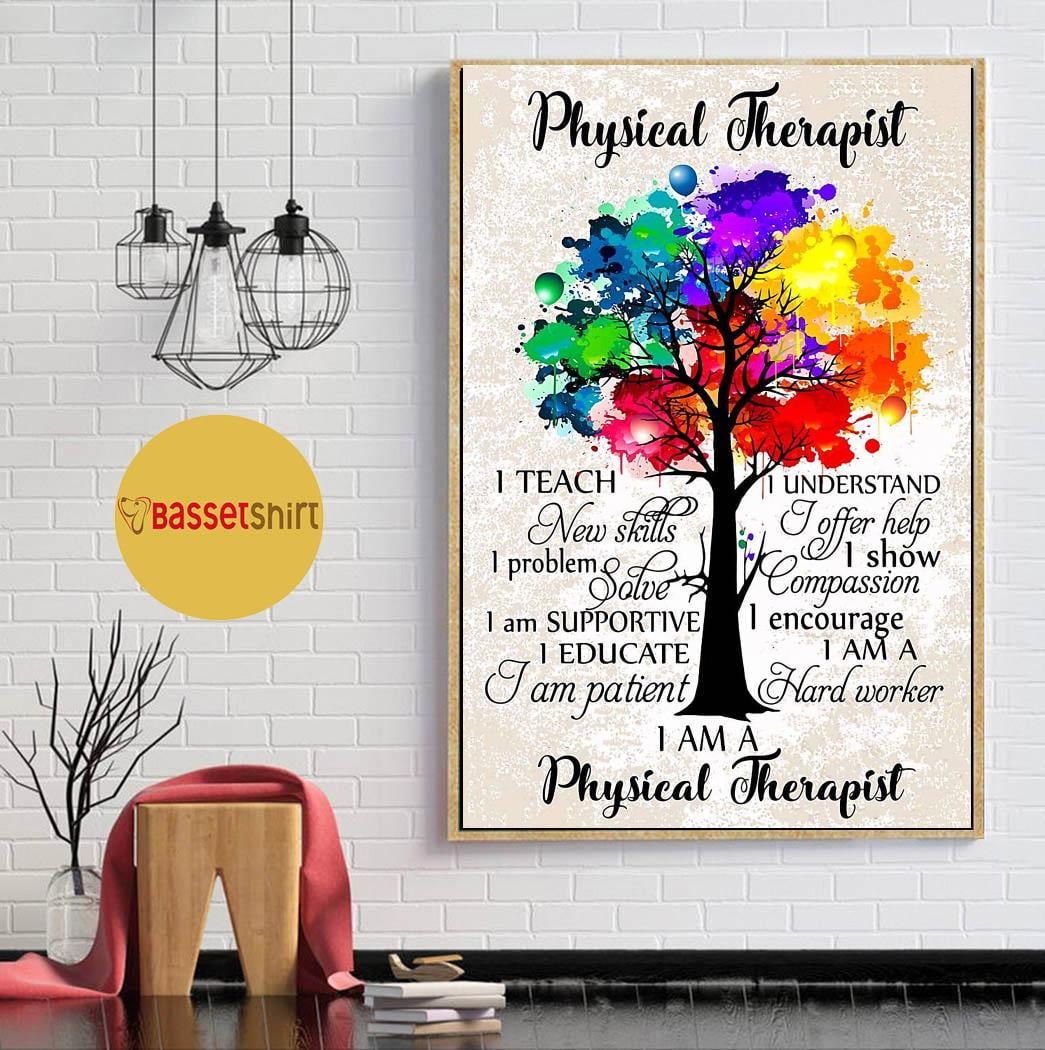 Physical Therapist colorful tree poster 16 x 24 Inch Poster - Walmart.com