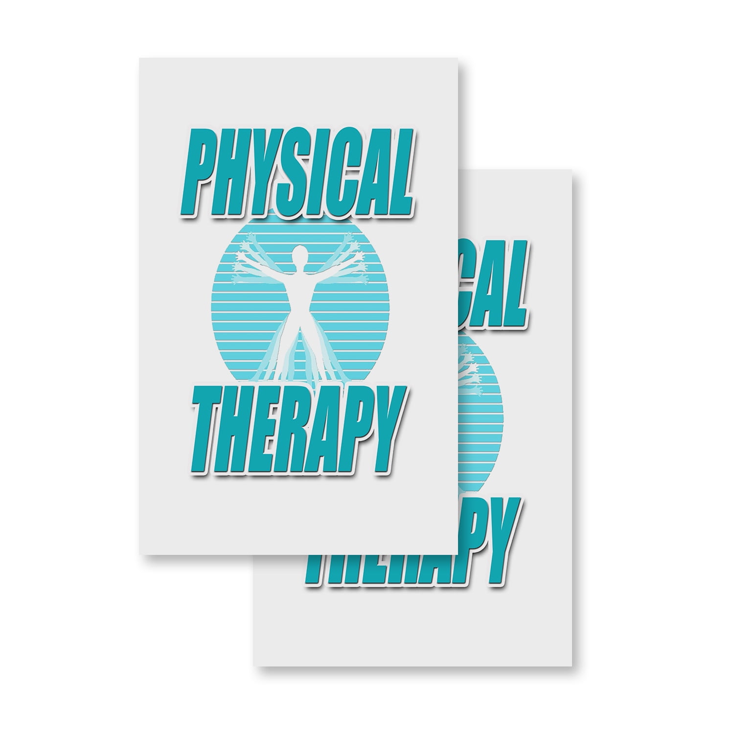 Physical Therapy (2-PACK) 24" x 36" Vinyl Decals | Sign Insert Peel ...