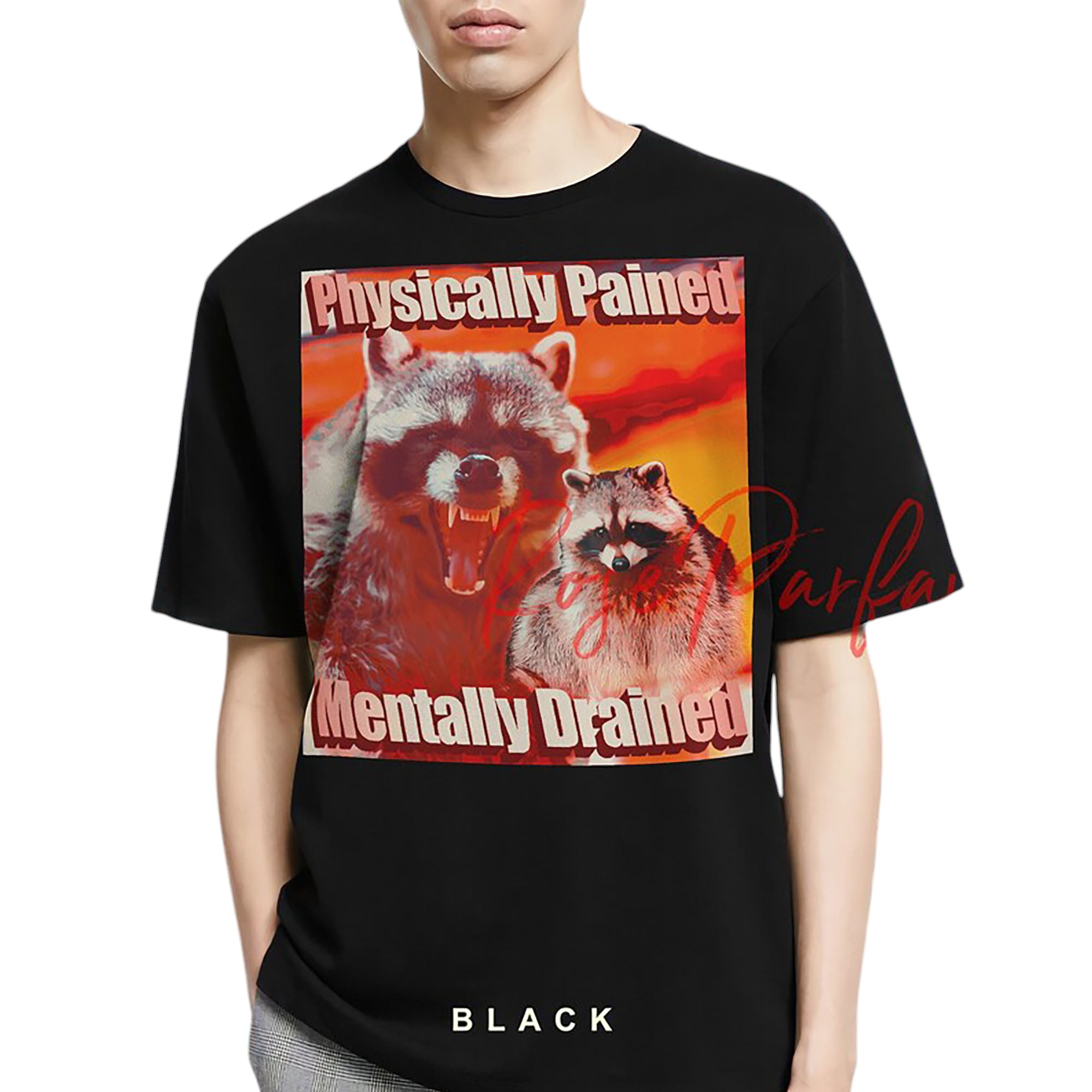 Physically Pained Mentally Drained Quote Meme Retro Unisex Classic 2D T ...