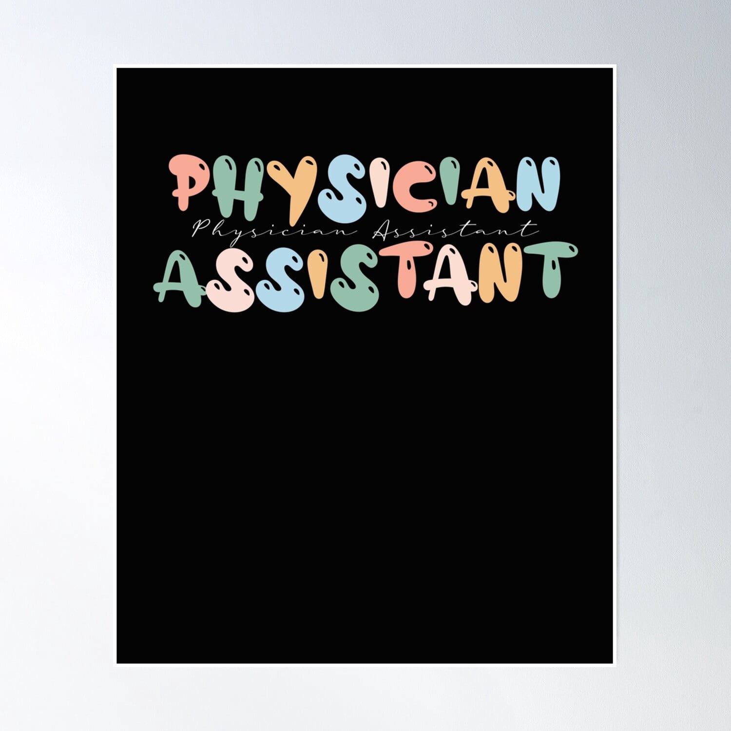 Physician Assistant Pa Student Pa Doctor Graduation Poster Wall Art ...