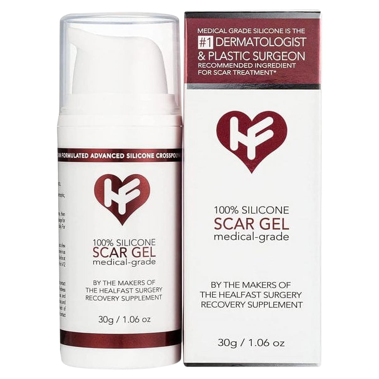 HealFast Silicone Scar Gel, Medical Grade Semi-Solid Sheeting for Surgery, Burns, C-Section ...