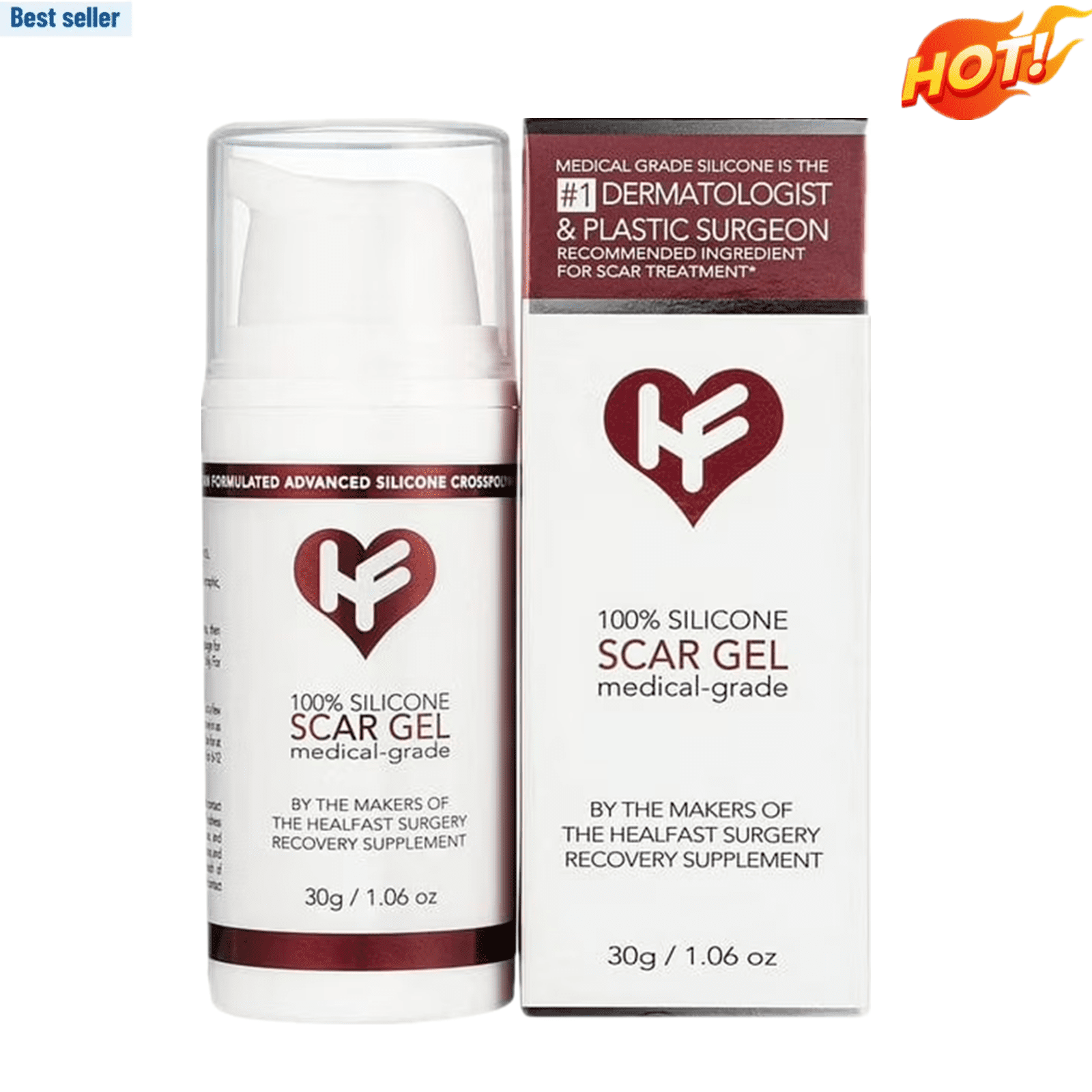 Physician Formulated Silicone Scar Gel,Advanced Crosspolymer Medical ...
