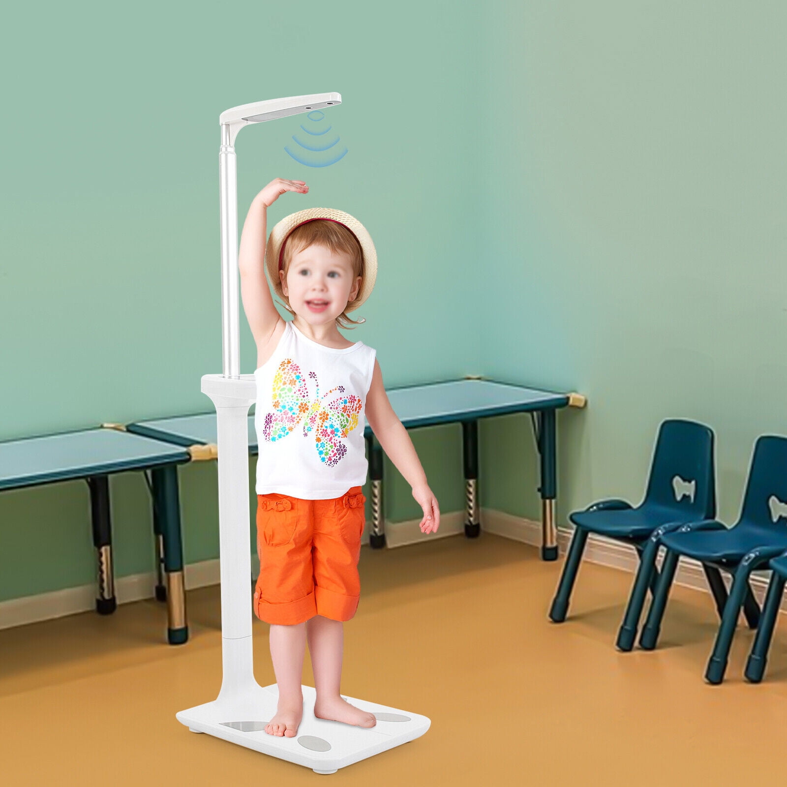 Physician Medical Body Weight Scale 440lb Capacity Measure Height ...