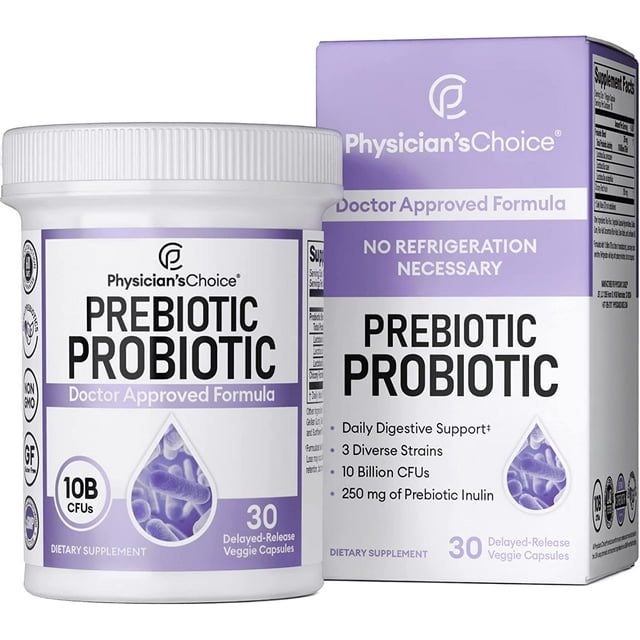 Physician's Choice Prebiotic Probiotic, for Men and Women, 30 Count ...