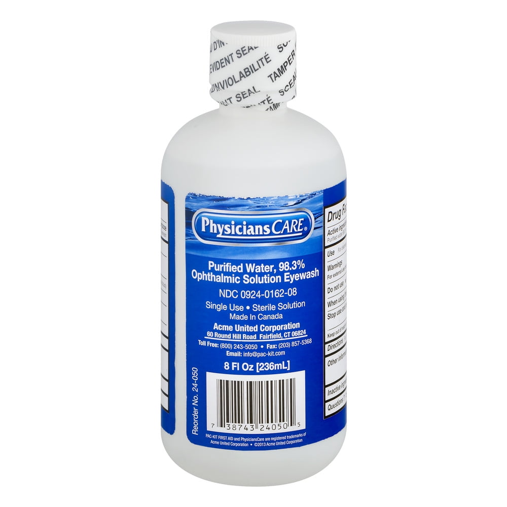 Physicians Care Ophthalmic Solution Eyewash, 8.0 FL OZ - Walmart.com
