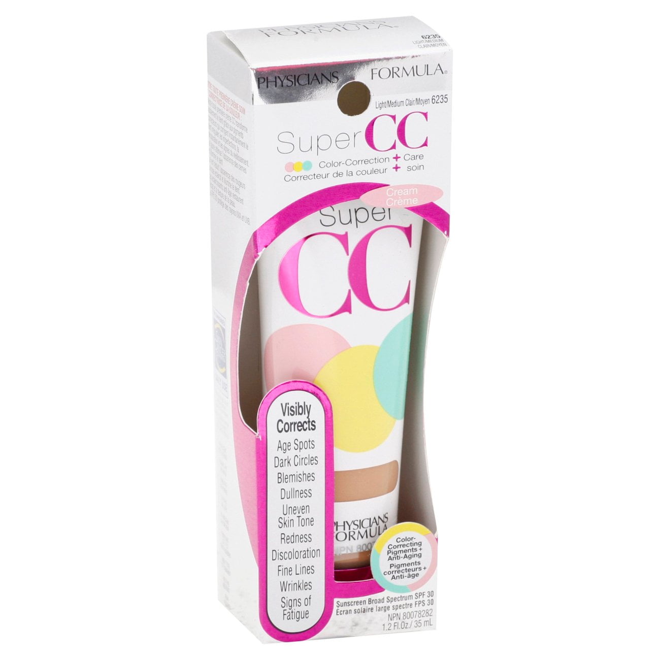 Physicians Formula Super Cc+ Light/ Medium Color-Correction + Care ...