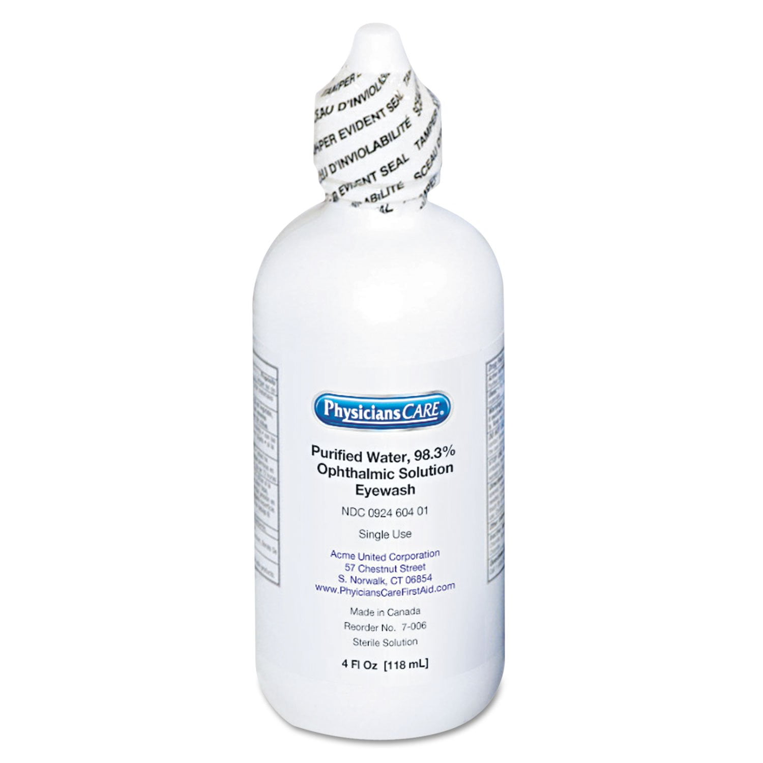 PhysiciansCare Eye Wash Solution, 4 Ounce Bottle - Walmart.com