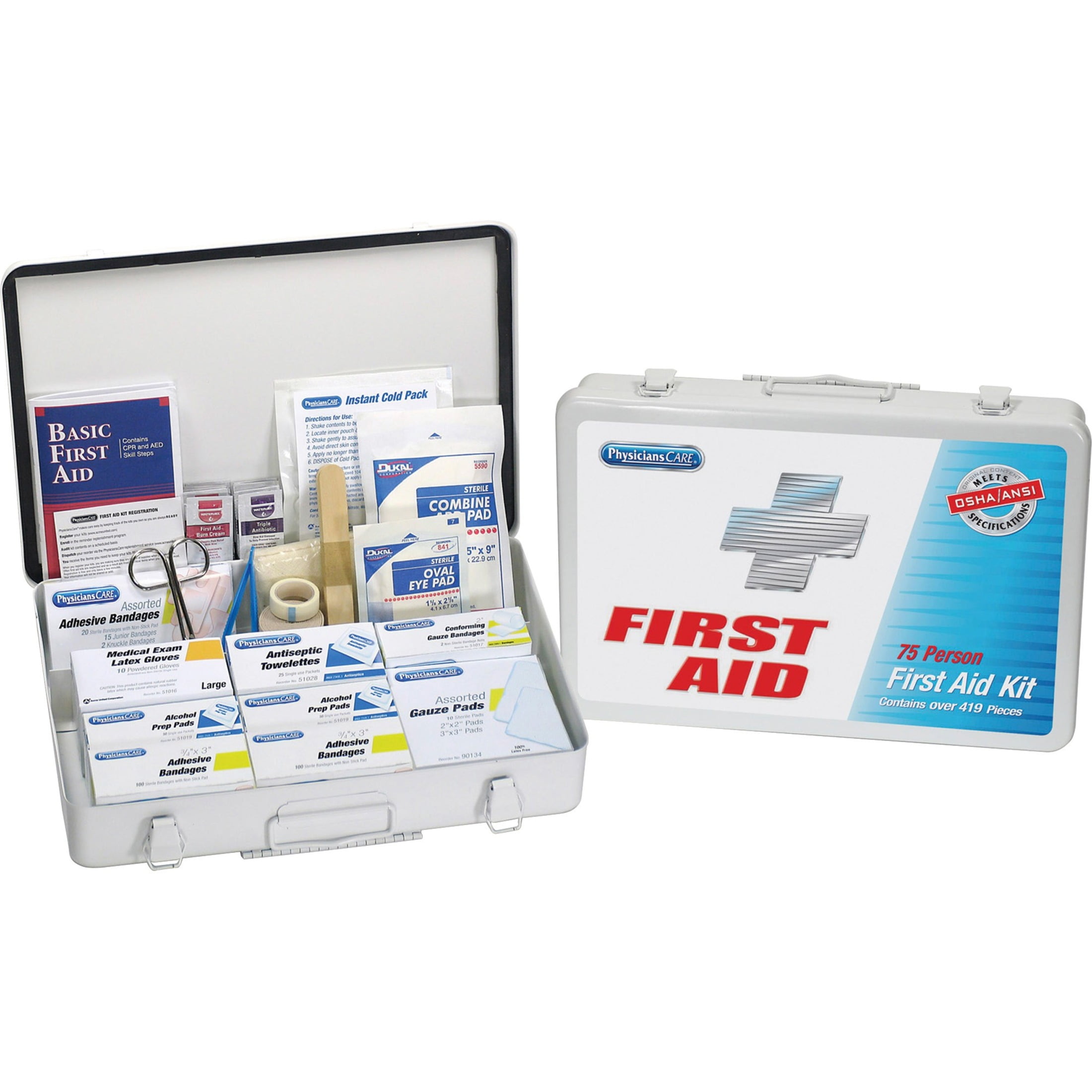 PhysiciansCare First Aid Kit ACM90111 HSA/FSA Eligible - Walmart.com