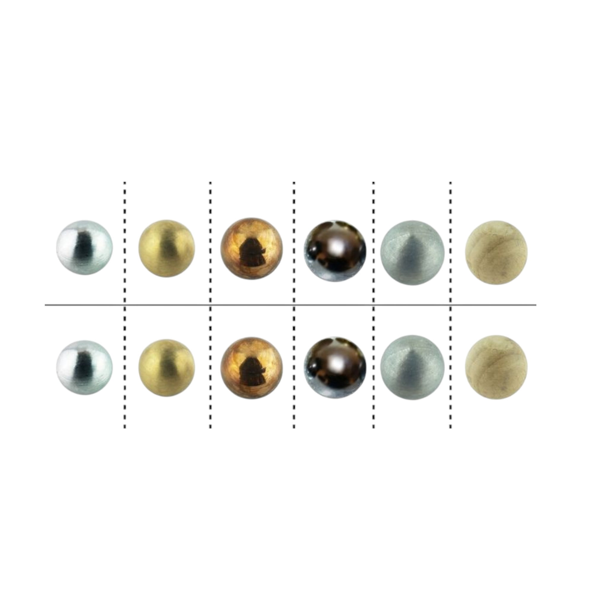 Physics Ball Set of 12 Solid Balls with a Plastic Storage Container ...