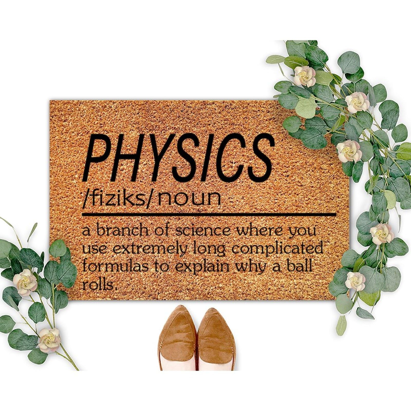 Physics Definition Coir Mat Rug Word Description Funny Weather ...